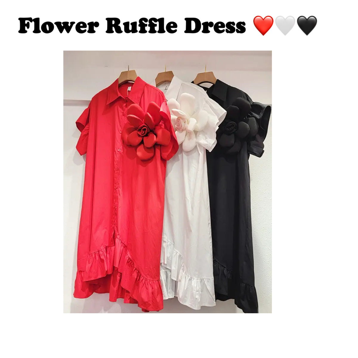 Flower Ruffle Dress – B. Fly Apparel